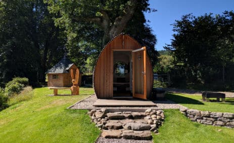 Glamping in Scotland at Loch Ness Glamping Pods