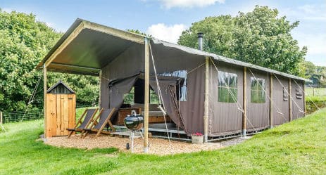 Glamping Gloucestershire Feather Down at Moor Farm