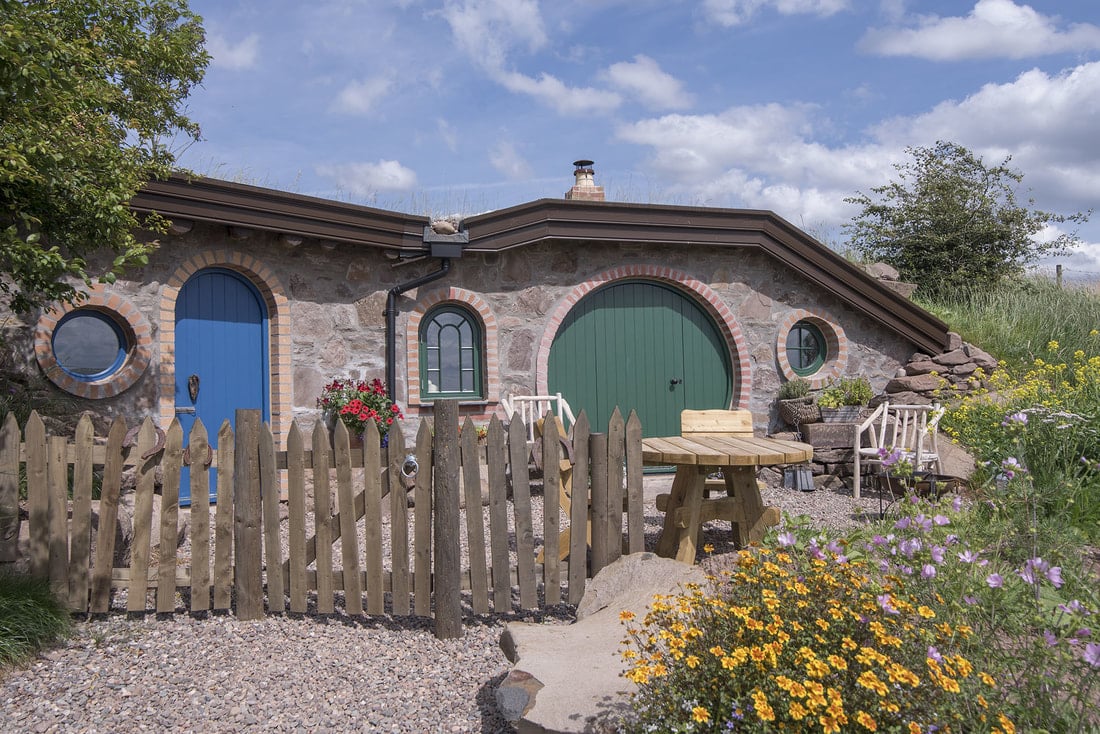 Glamping Scotland Craighead Howfs in treehouse and hobbit huts