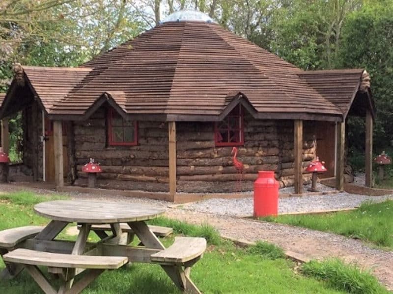 Glamping in Somerset at Somerset Garden Yurt in the countryside