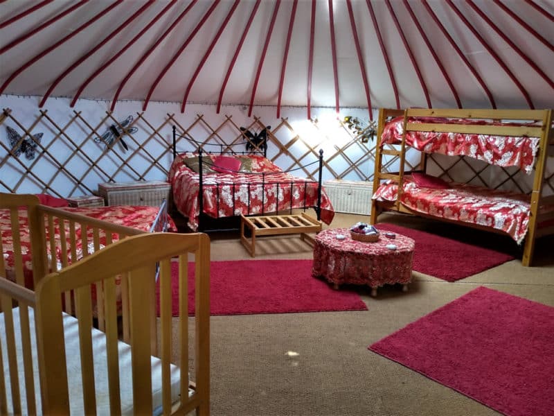 Glamping in Somerset at Somerset Garden Yurt in the countryside