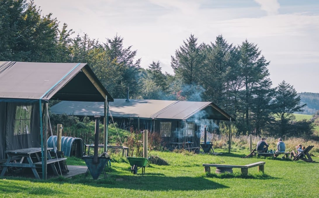 Glamping Somerset at Feather Down Warren Farm