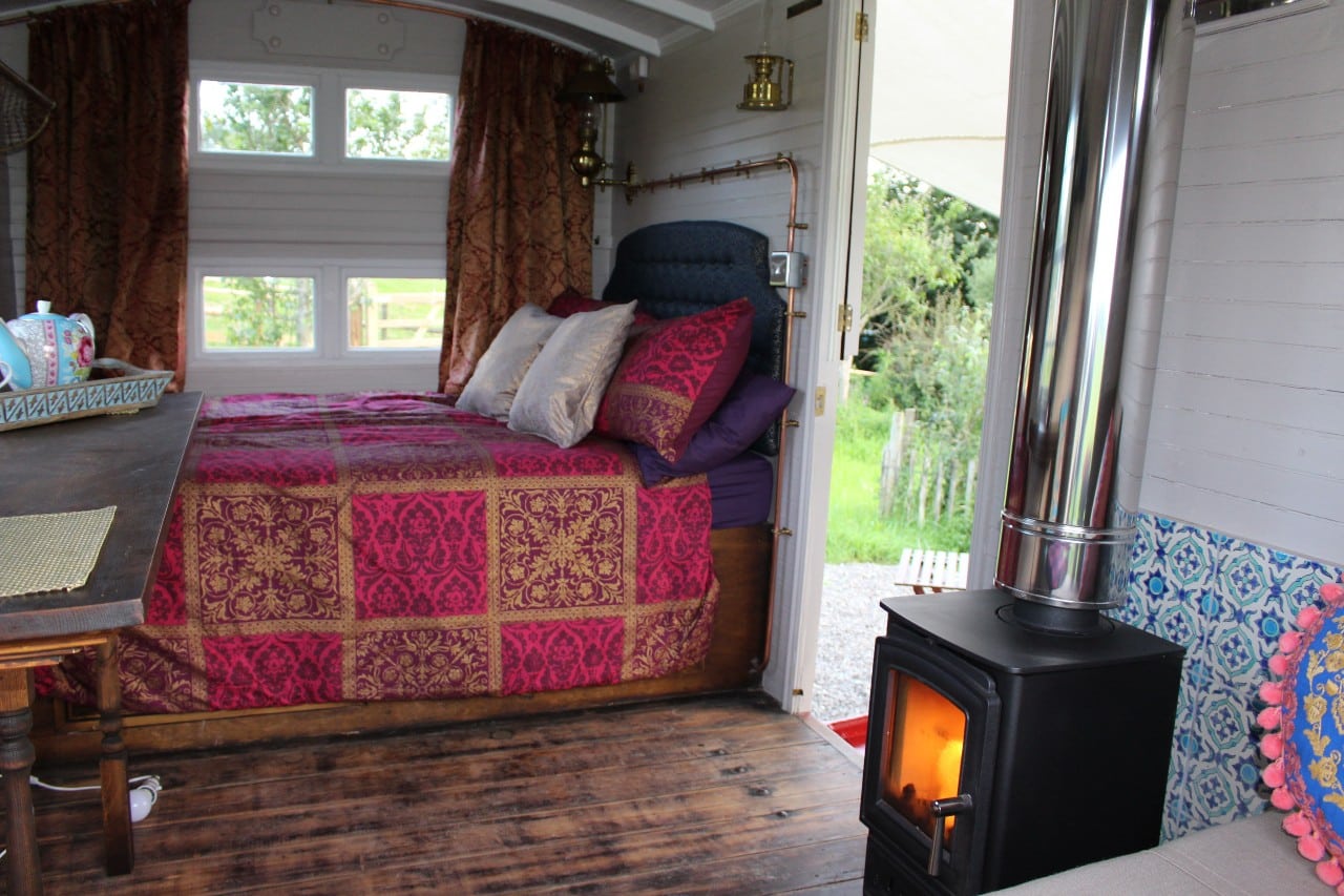Vintage Caravan at Treberfedd Faem Adventure