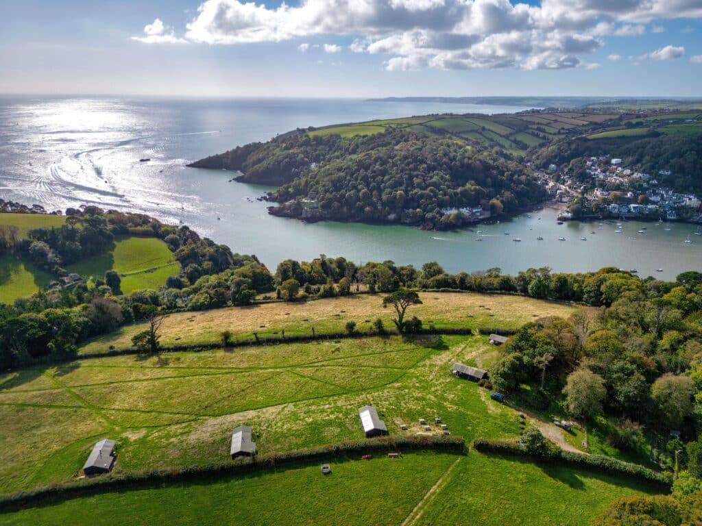 Glamping Devon Feather Down Fountain Violet Farm