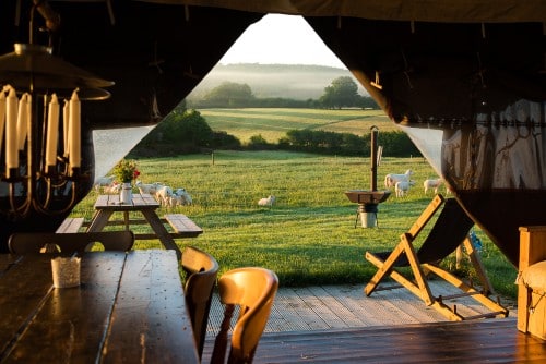Glamping with Family Friendly Feather Down Farms