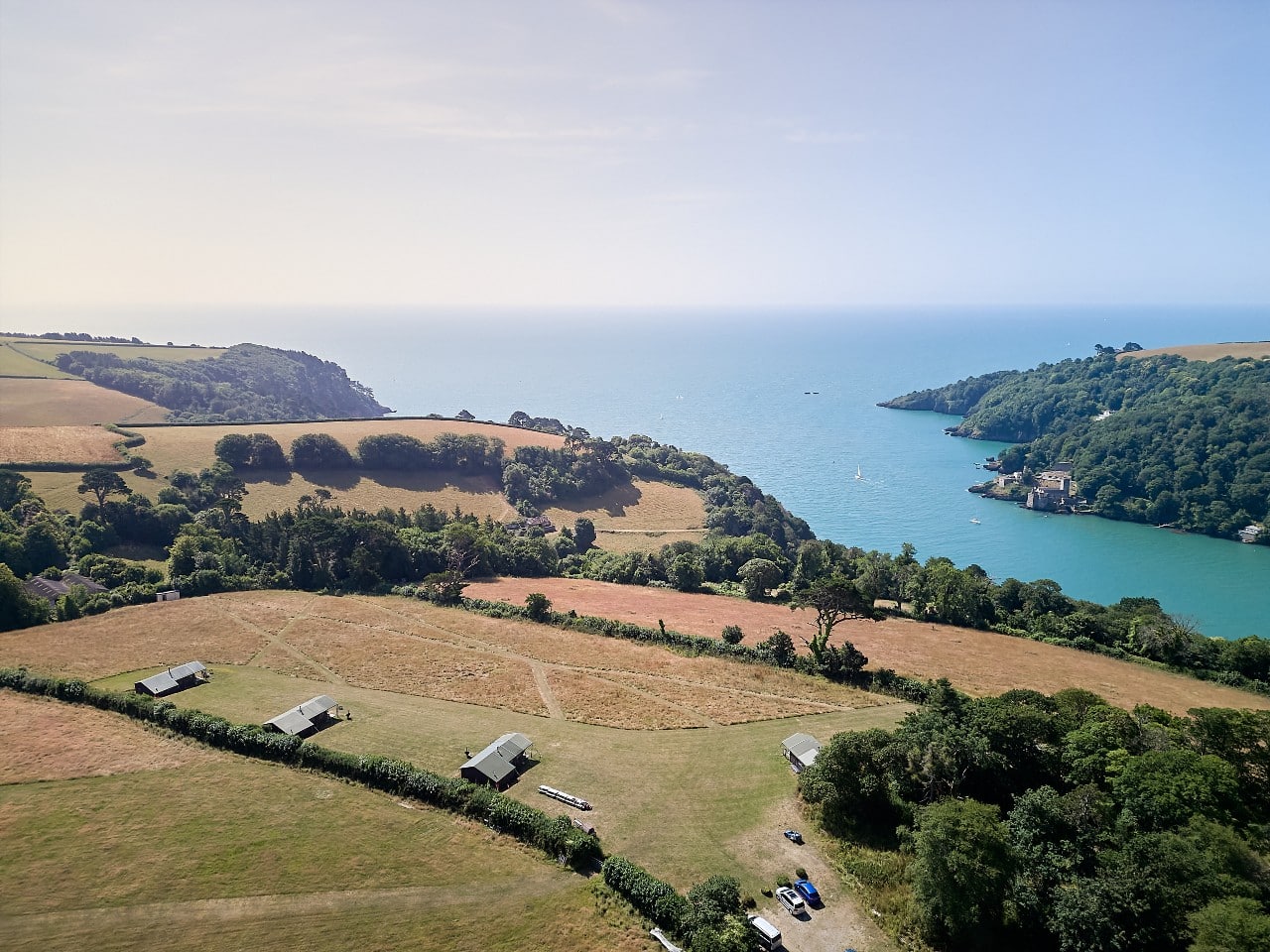 Glamping Devon Feather Down Fountain Violet Farm