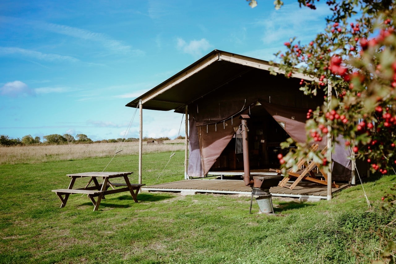 Glamping with Feather Down Farms